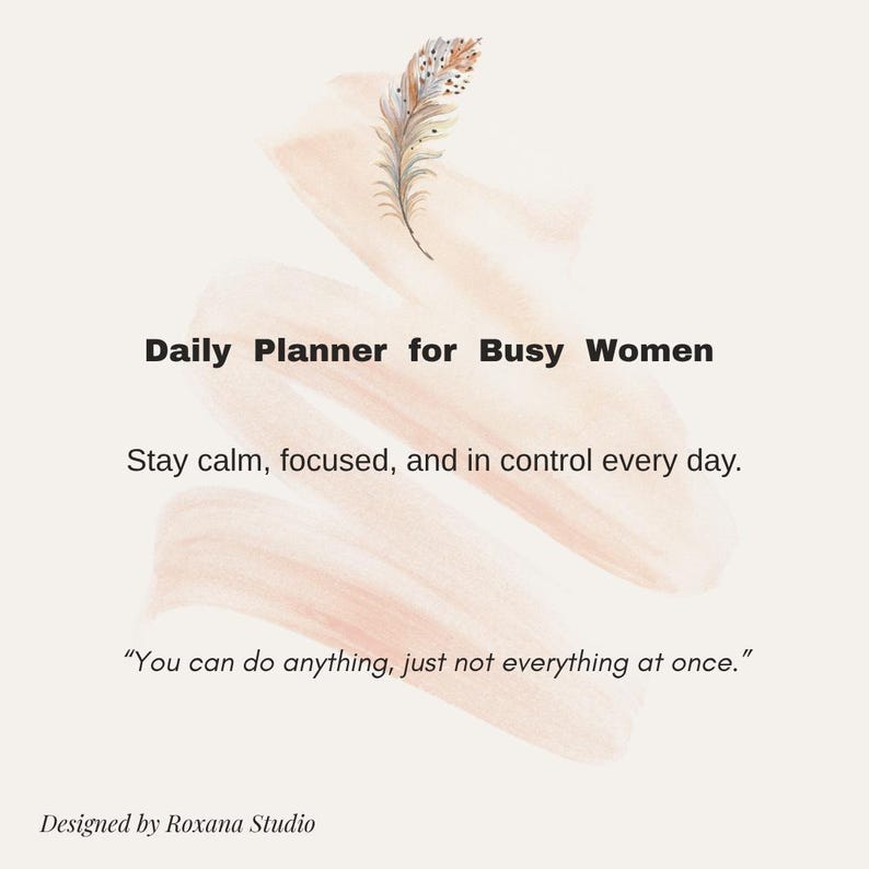 Calm & Organized Life Planner for Busy Women - Etsy
