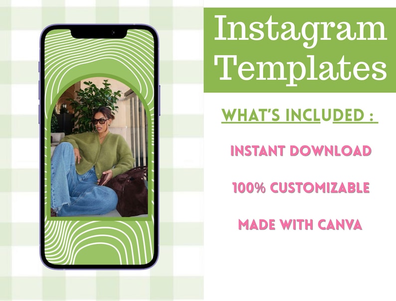 Strawberry Matcha Instagram Templates | Pastel Aesthetic, Canva (free ...