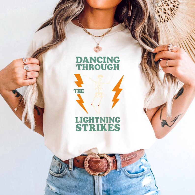 Dancing Through the Lightning Strikes Shirt, Country Music Fan Gift, Dance Apparel Tee - Etsy