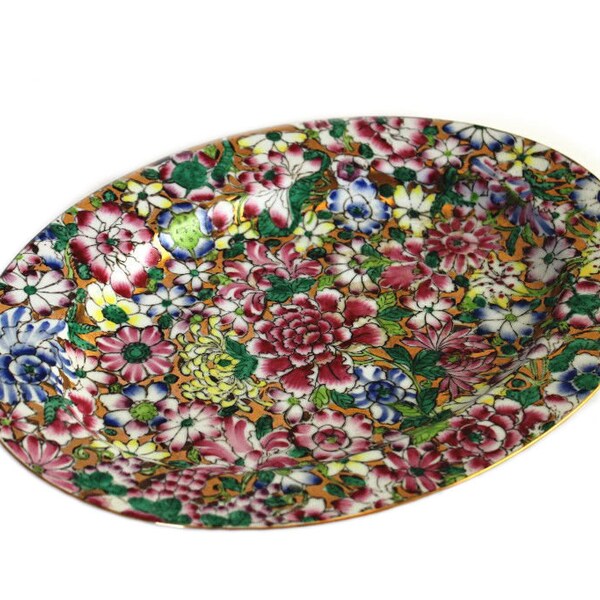 Asian Floral Platter - Etsy