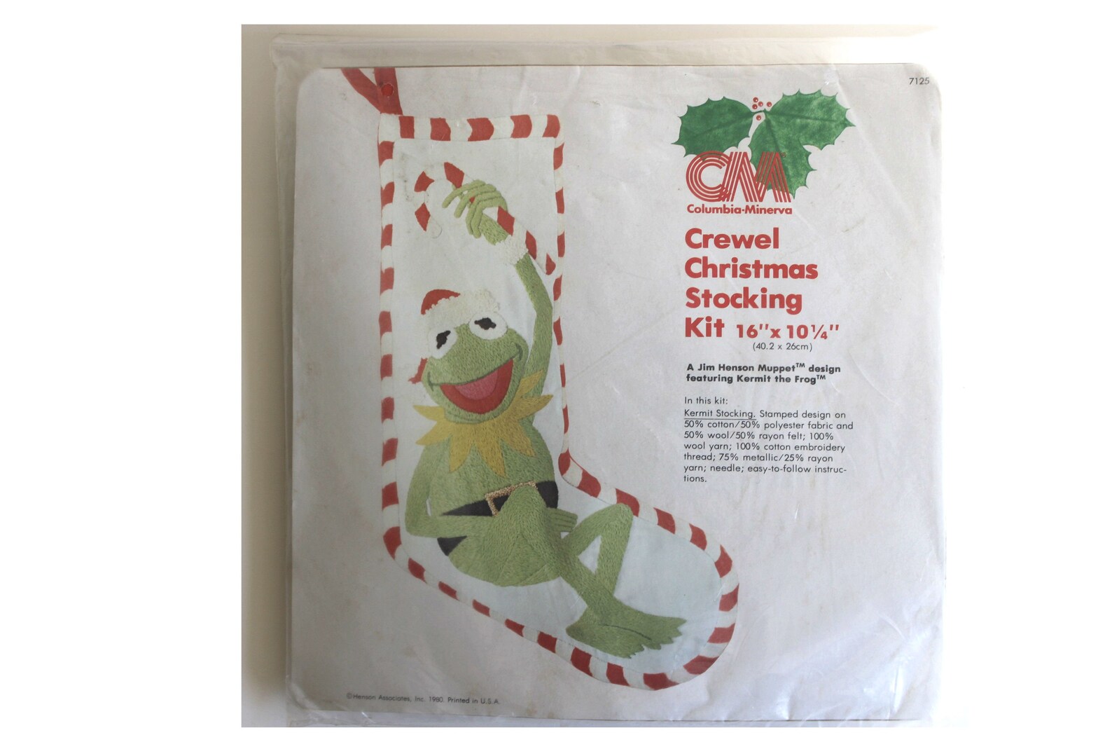Columbia Minerva Crewel Embroidery Christmas Stocking Kit - Etsy
