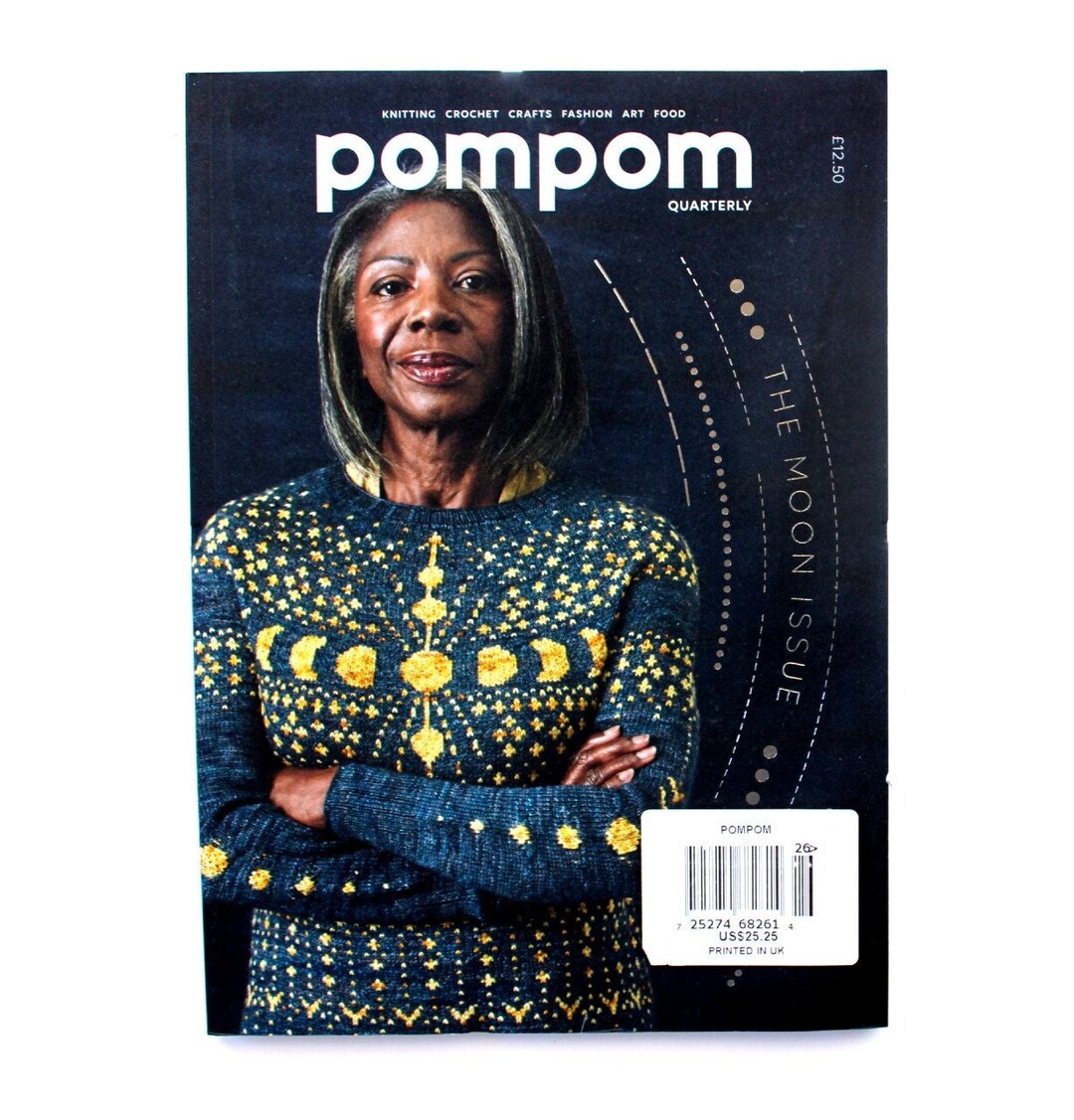 Pompom Knitting Book Autumn 2018 Celestial Knits Stars Moon Silver Gold ...