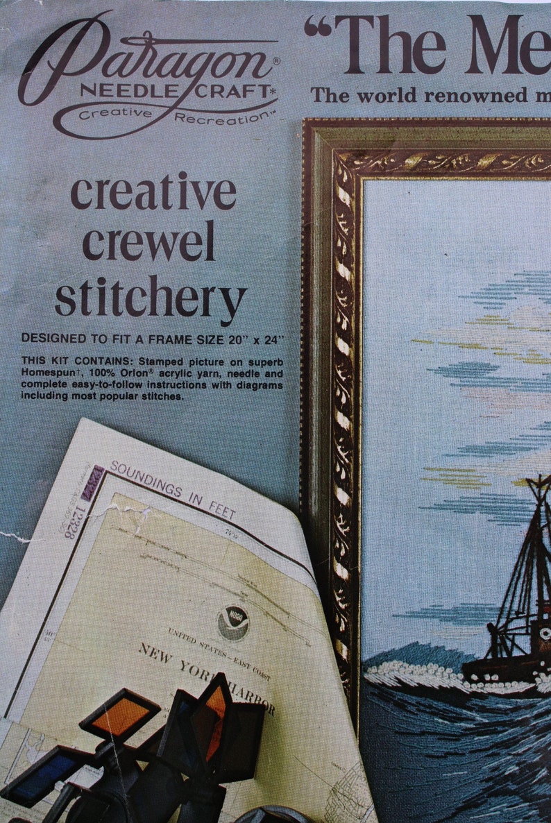 Paragon Crewel Embroidery Kit the Mermaid Adele Veres Denmark - Etsy