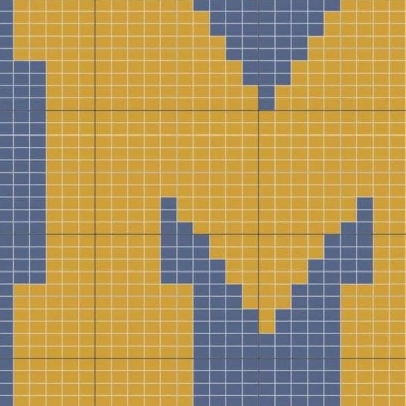 Michigan Blanket Pattern - Etsy