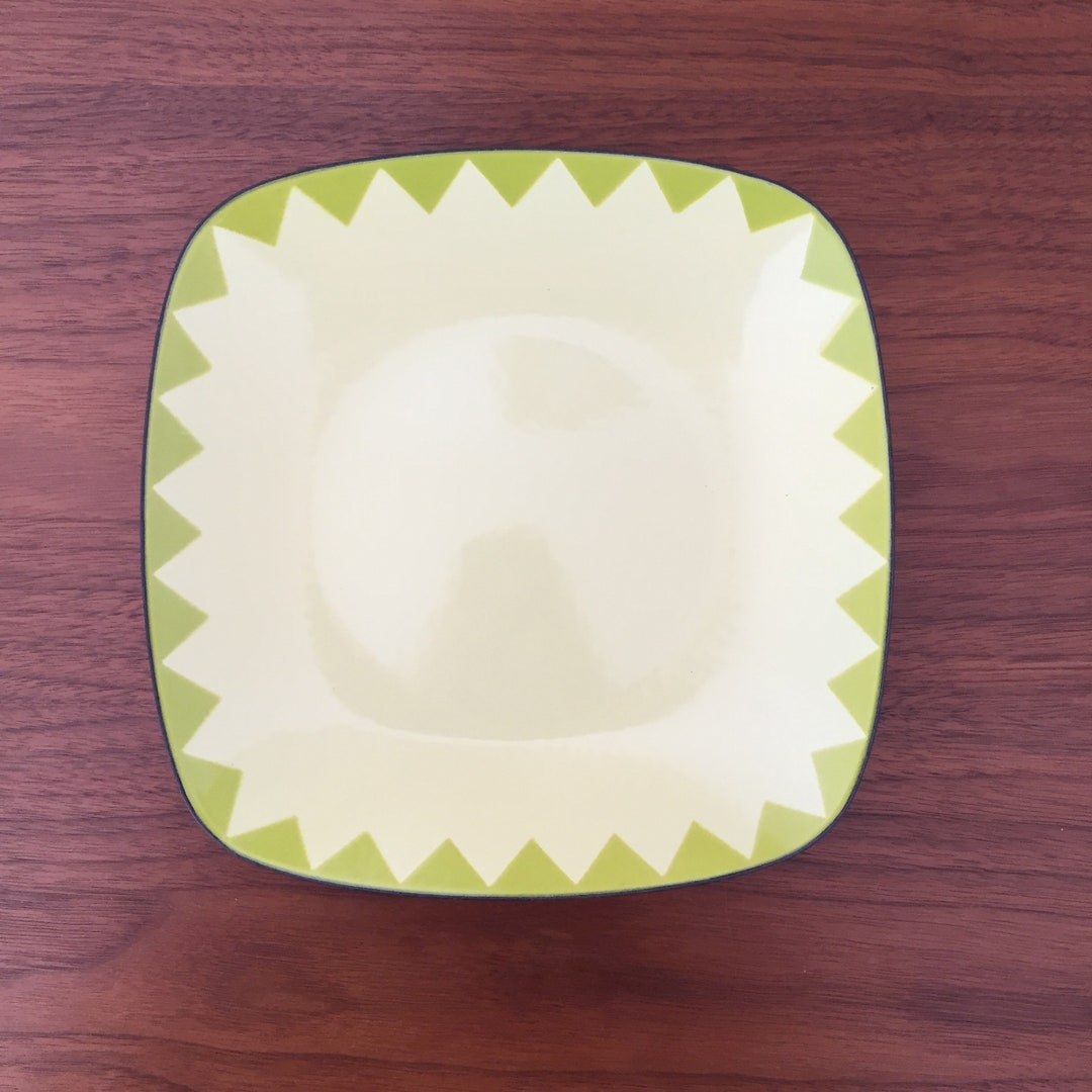 Vintage Rare Square Cathrineholm Pyramid Tray Green on Light Green - Etsy