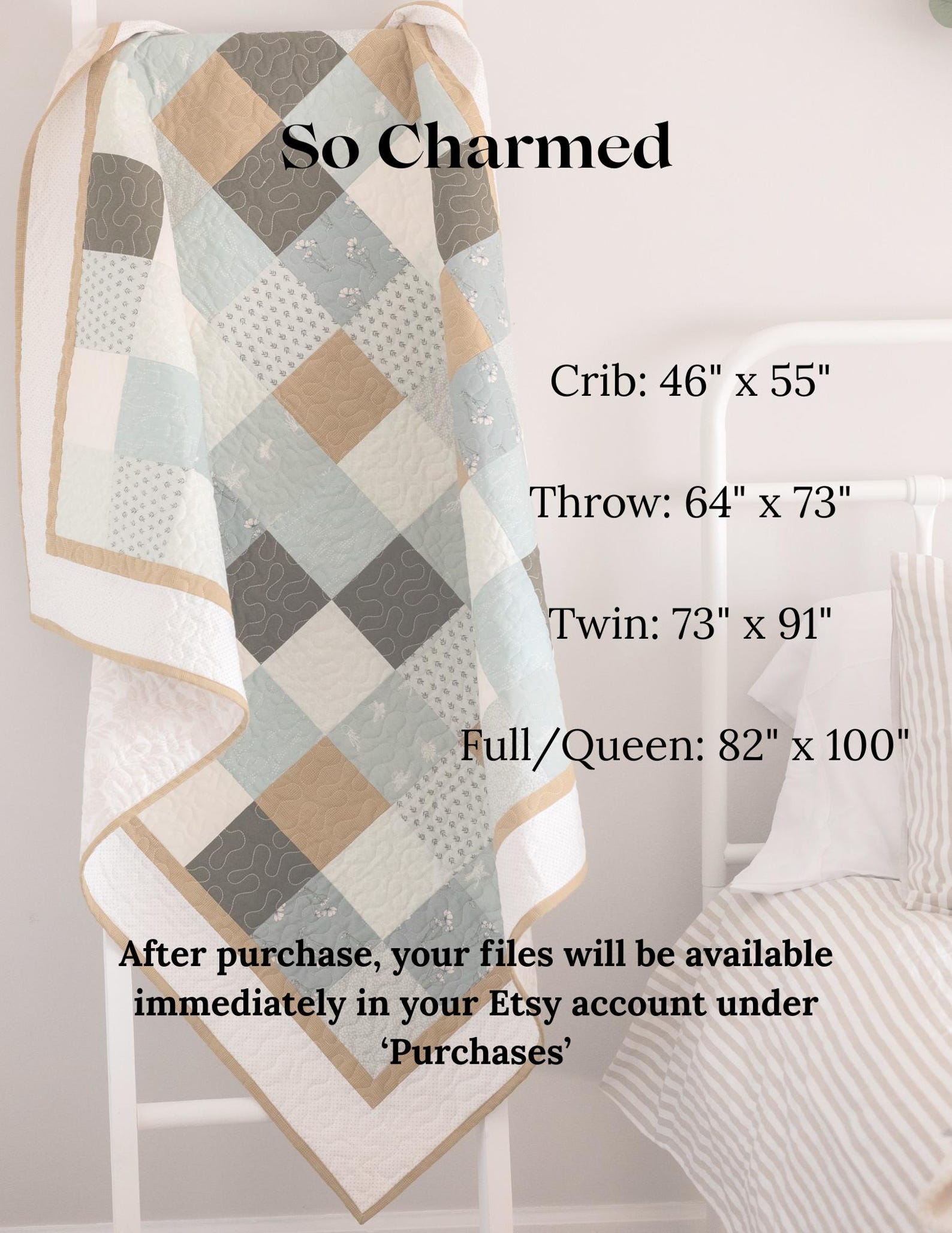 So Charmed Quilt Pattern – Beginner-friendly Charm Square PDF Pattern ...