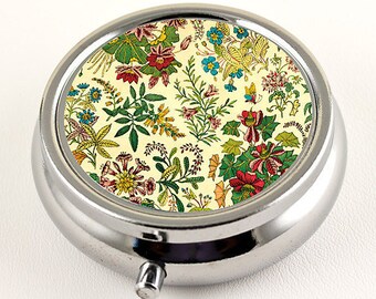 Floral pill box | Etsy