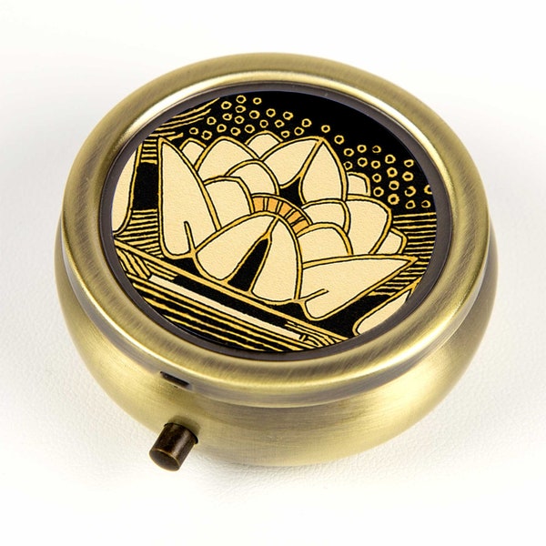 Art Deco Pill Box - Etsy