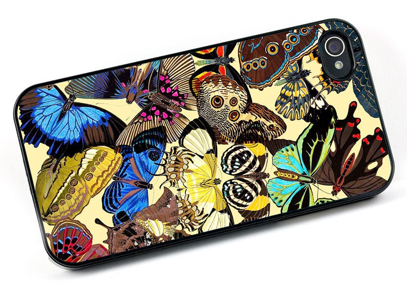Vintage iPhone 6 Case Art Deco Butterflies Colorful Retro | Etsy