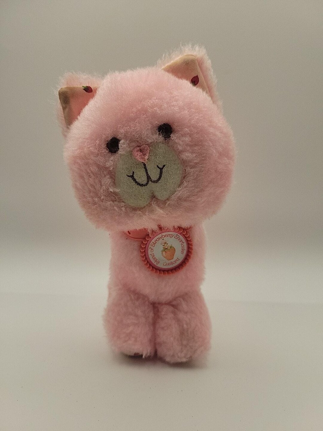Strawberry Shortcake Plush Cat Custard VTG 1981 - Etsy
