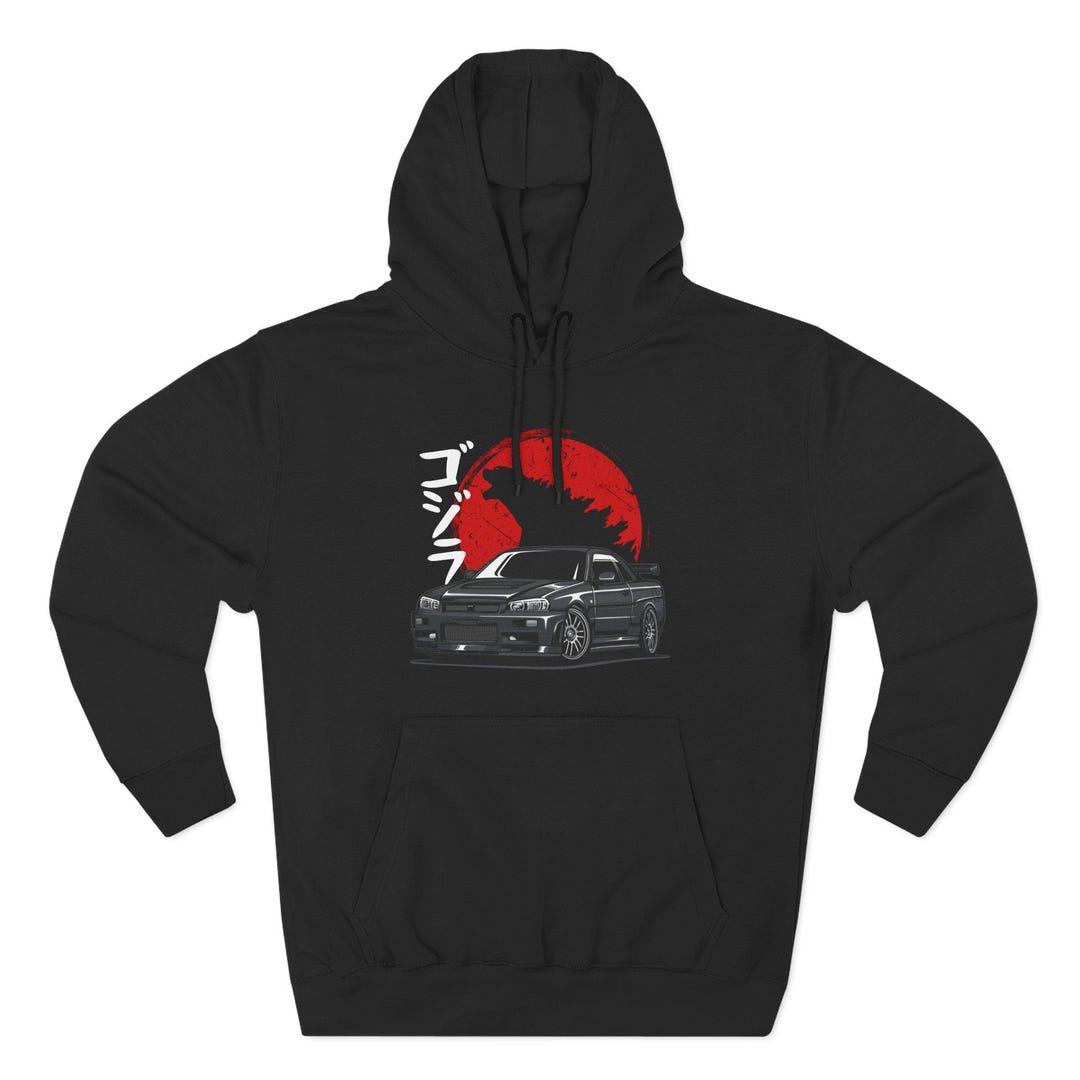 Nissan GTR Skyline Hoodie, JDM Racing Car Fleece Jacket - Etsy