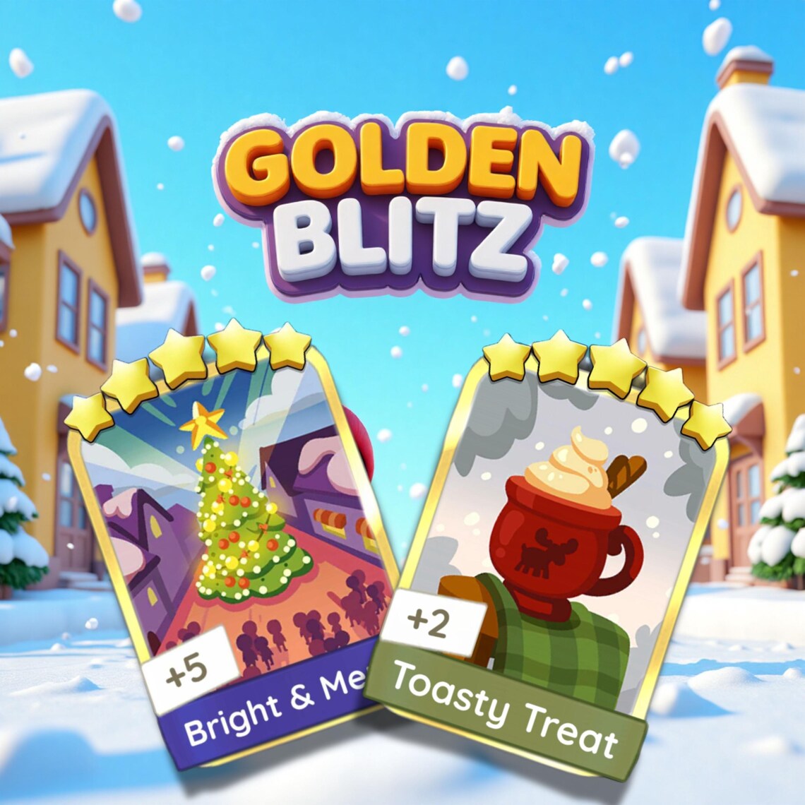 Toasty Treat + Bright & Merry - Golden Blitz - Monopoly_go Sticker ...