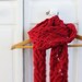 KNITTING PATTERN, the Red Red Scarf - Etsy