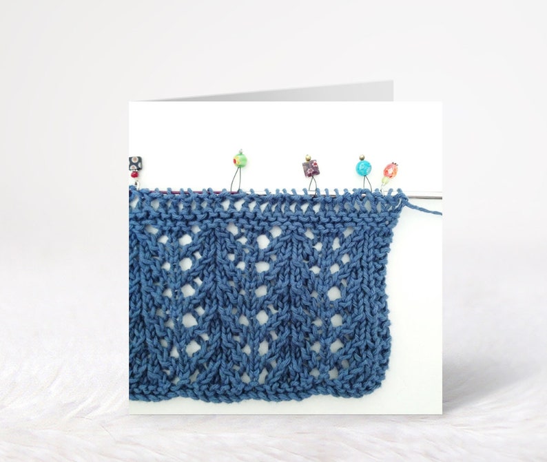 Blue PRINTABLE KNITTING CARD for Gifts - Etsy