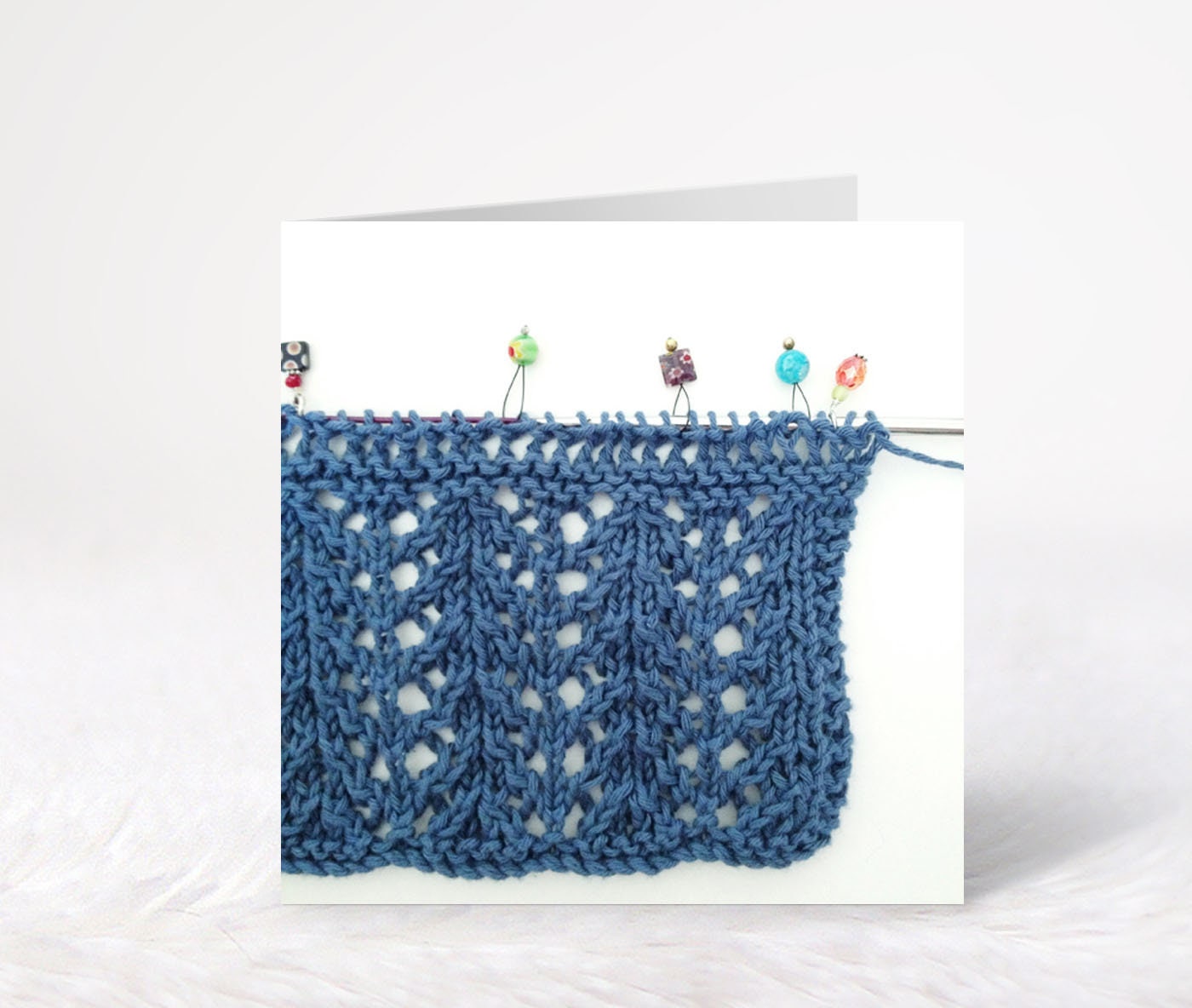 Blue PRINTABLE KNITTING CARD for Gifts - Etsy