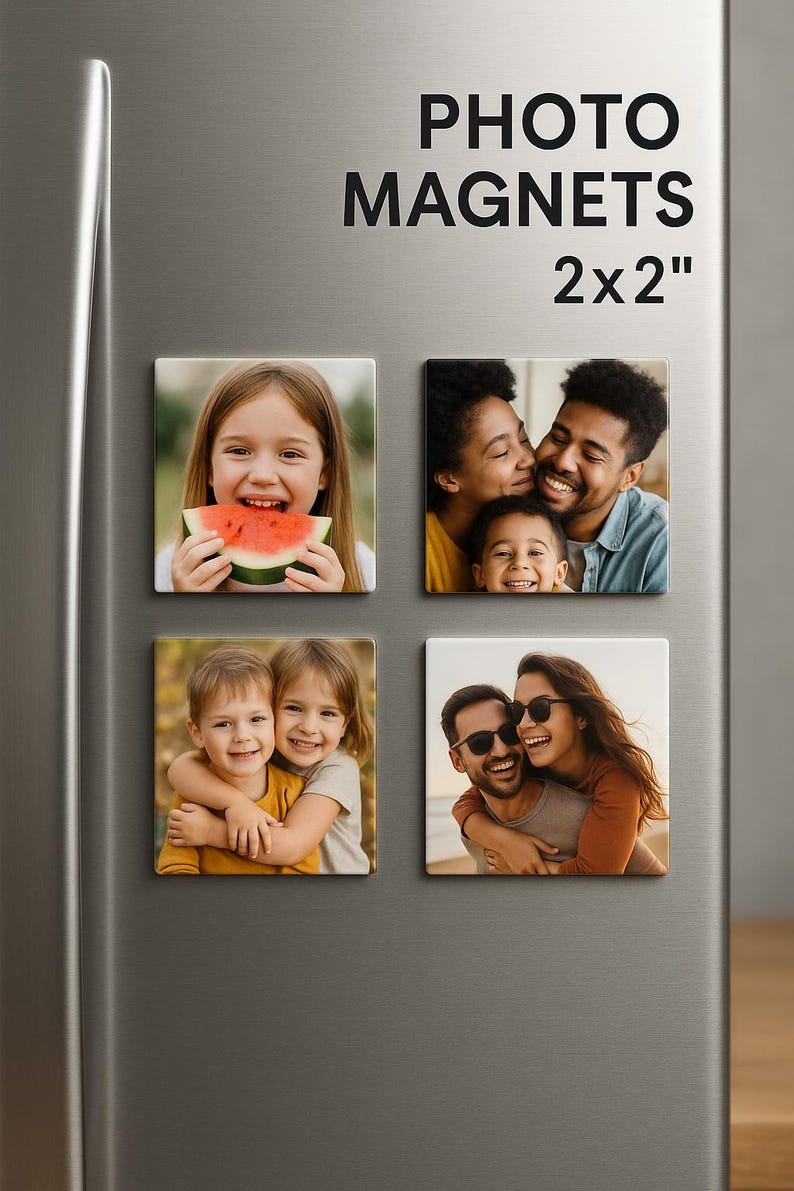 Custom Photo | Fridge Magnet | Personalized Memory Keepsake | Family ...