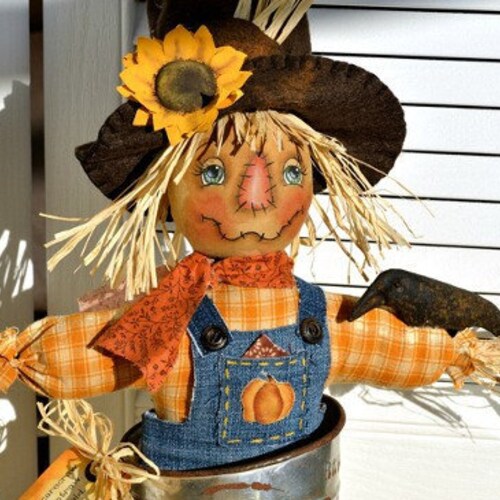 Primitive Scarecrow Pattern Fall Make Do Pattern Pdf E - Etsy