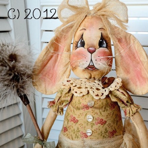 Primitive Bunny E-PATTERN Spring Rabbit Easter Bunny Cloth - Etsy