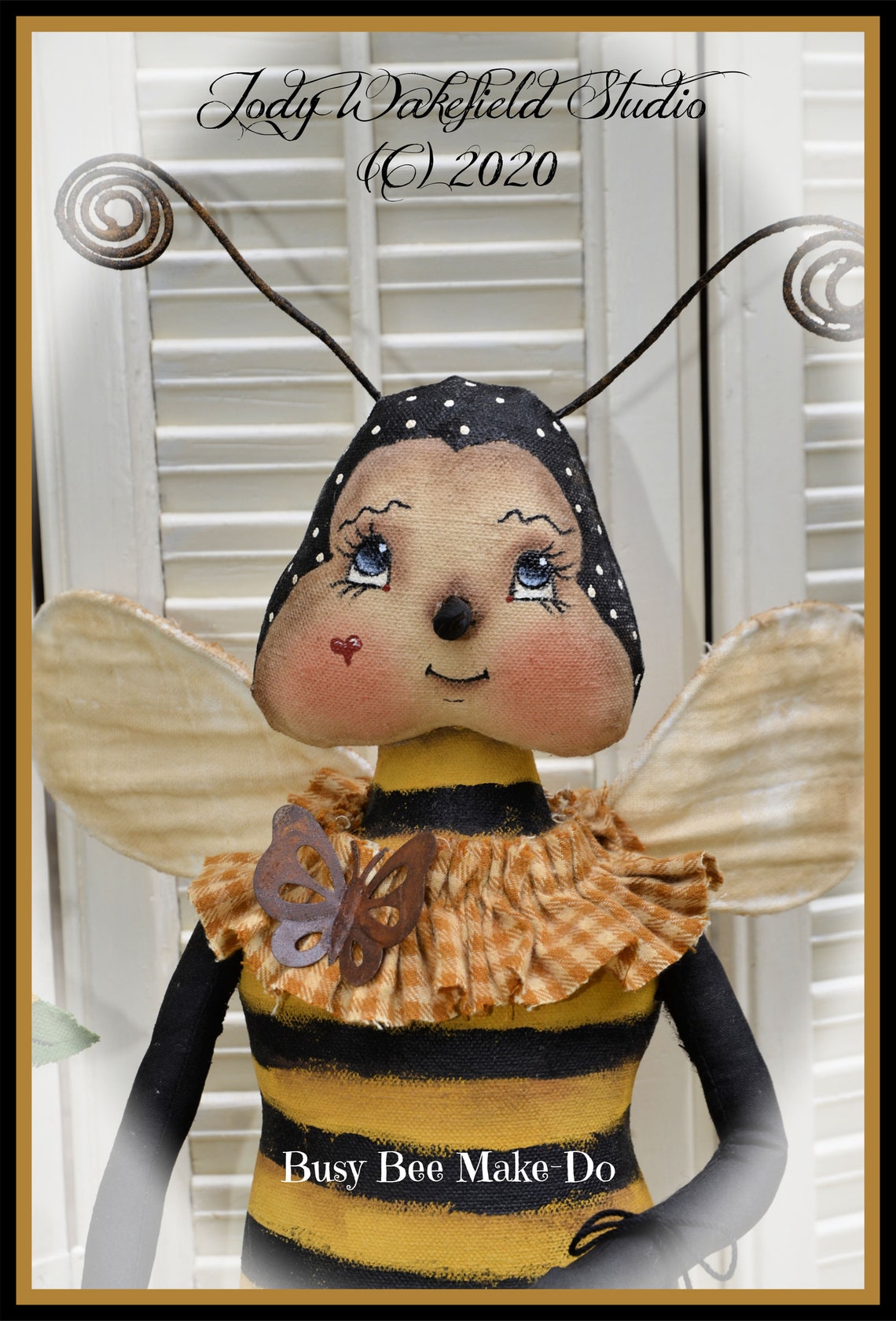 Primitive Bee and Sunflower Pattern Make-do E PATTERN - Etsy