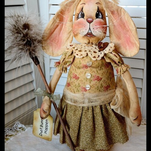 Primitive Pattern Bunny Rabbit Spring E-pattern Cloth Doll - Etsy Canada