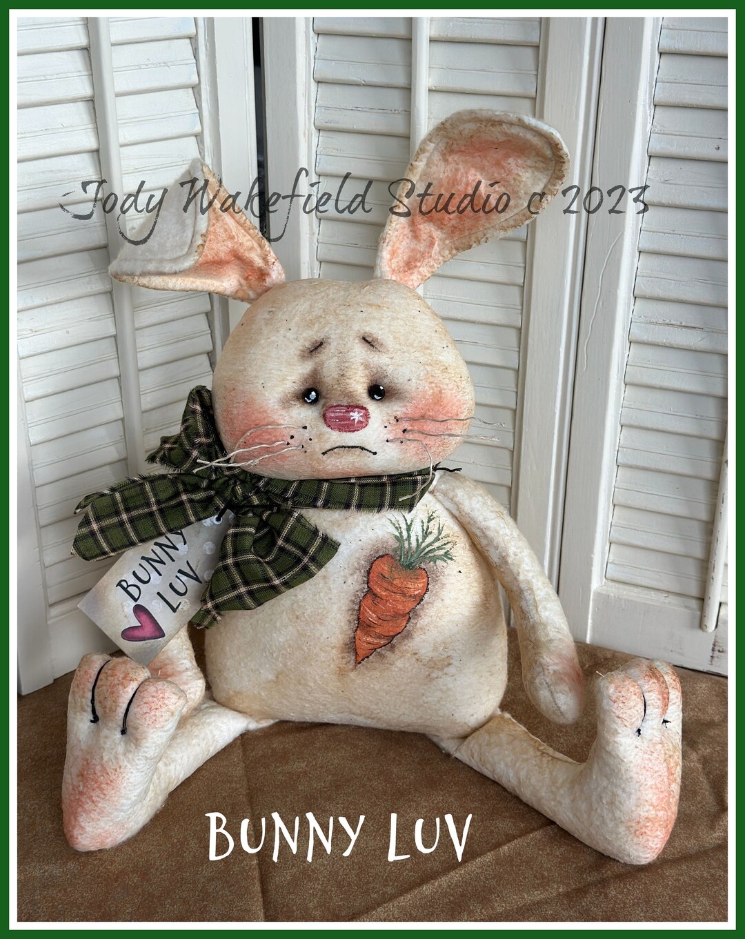 Primitive Bunny E-pattern Spring Bunny Luv - Etsy
