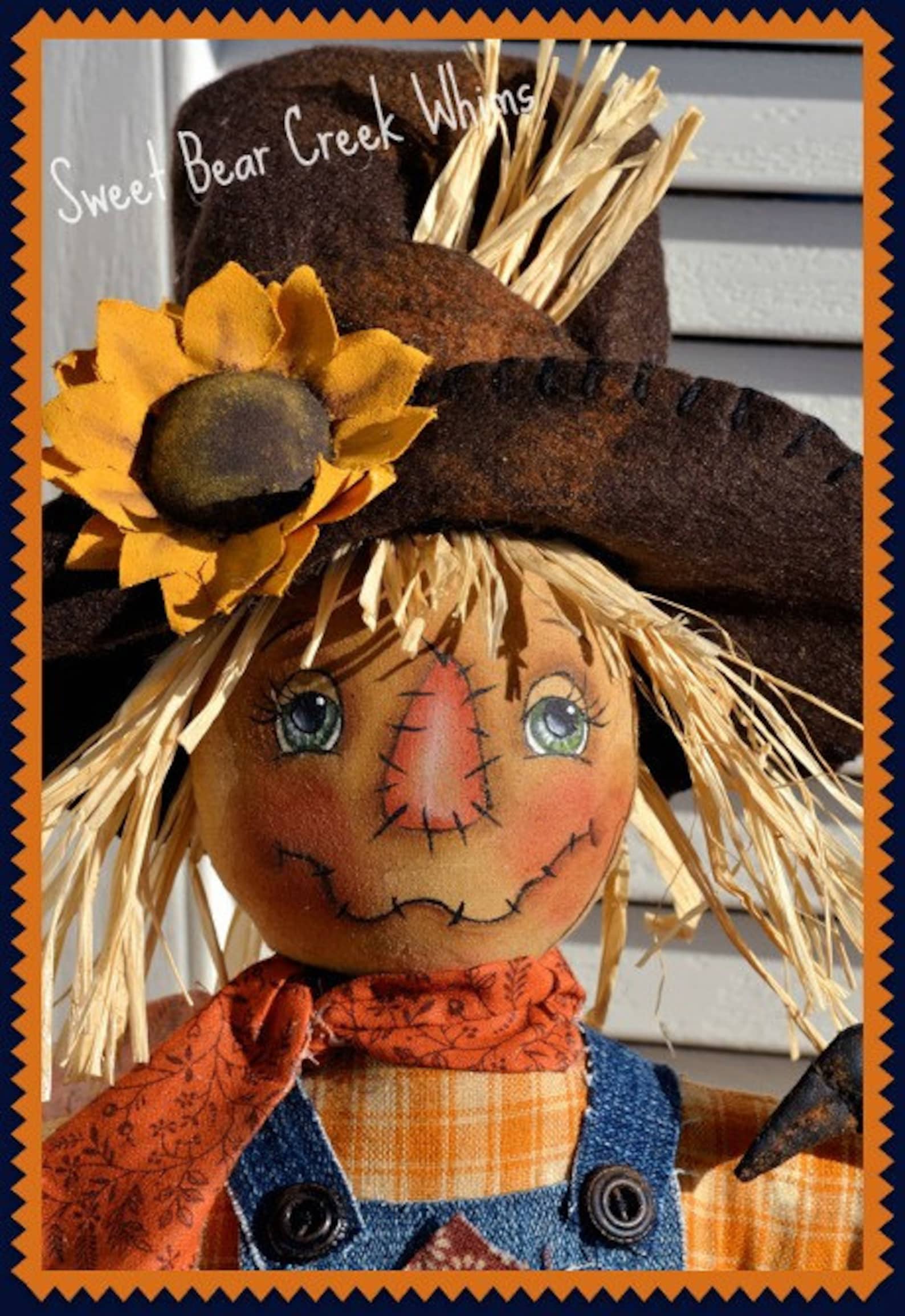 Primitive Scarecrow Pattern, Fall Make Do Pattern, Pdf E Pattern, PDF ...