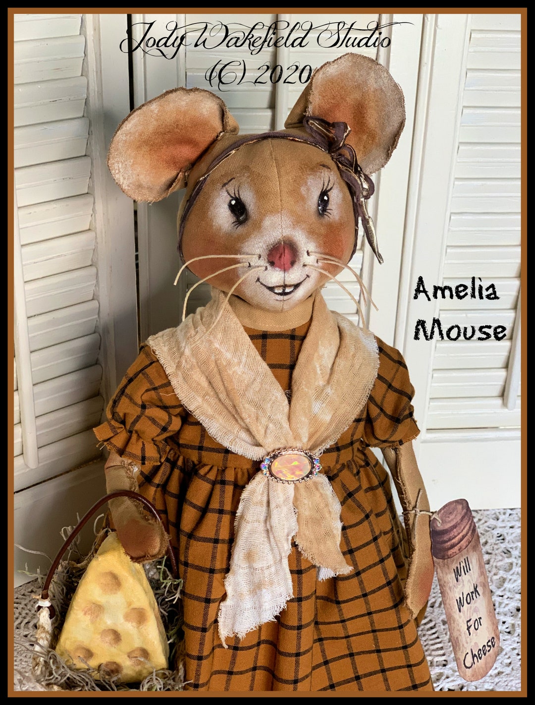 Primitive Mouse Pattern, Cloth Doll Patterns, Primitive Patterns, Mouse ...