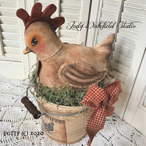 Spring Chicken Pattern, Chicken E-PATTERN, Primitive Pattern, Dotty - Etsy Canada