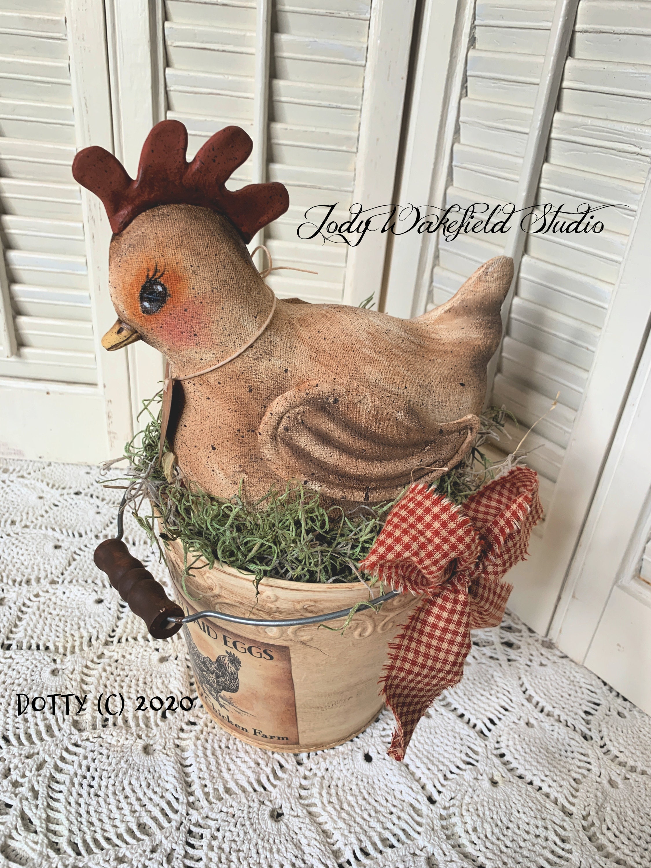 Spring Chicken Pattern Chicken E-PATTERN Primitive Pattern - Etsy