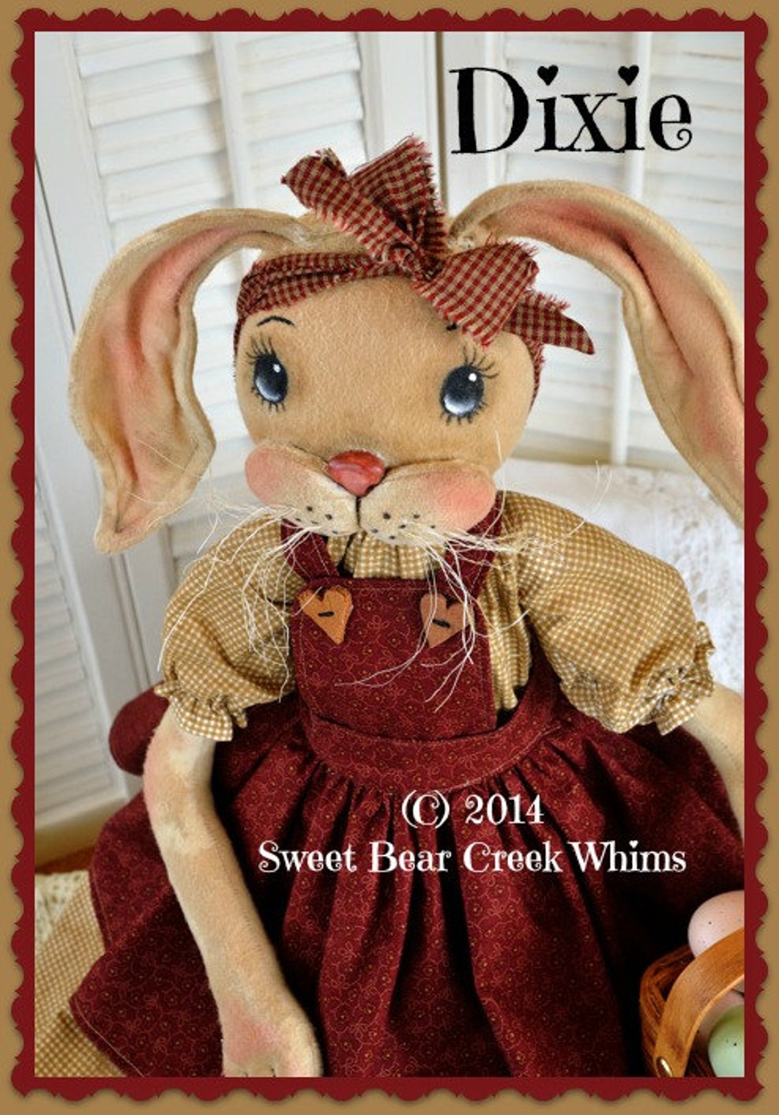 Primitive Bunny Pattern Spring Pattern Easter PDF E - Etsy