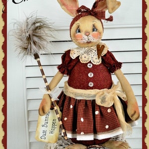 Primitive Pattern, Bunny Rabbit, Spring E-pattern, Cloth Doll Pattern ...