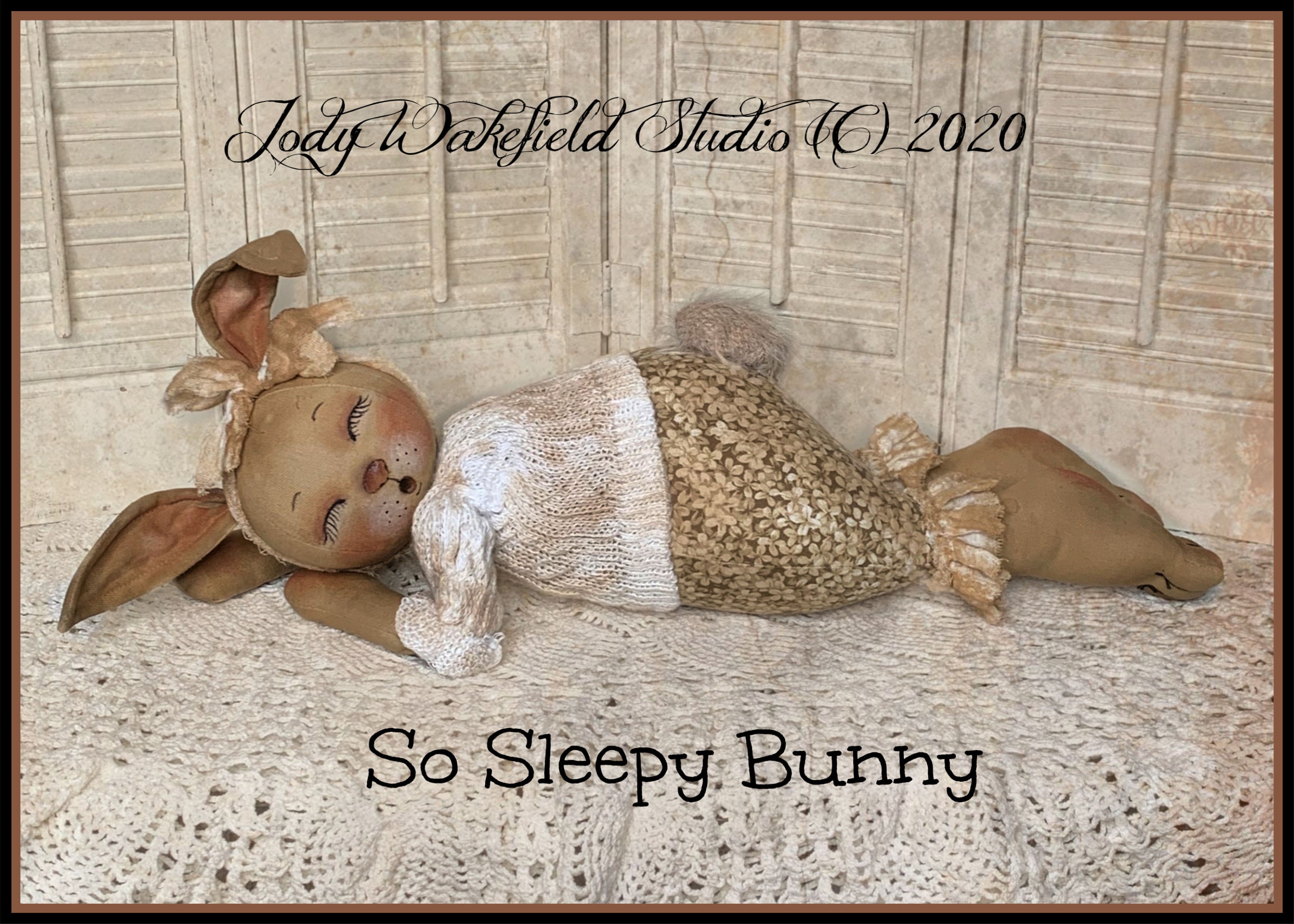 Primitive Bunny Pattern E-PATTERN Digital PDF Cloth Doll - Etsy