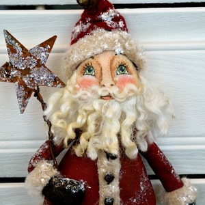 Primitive Santa Pattern, Reindeer Pattern, Christmas E-pattern ...