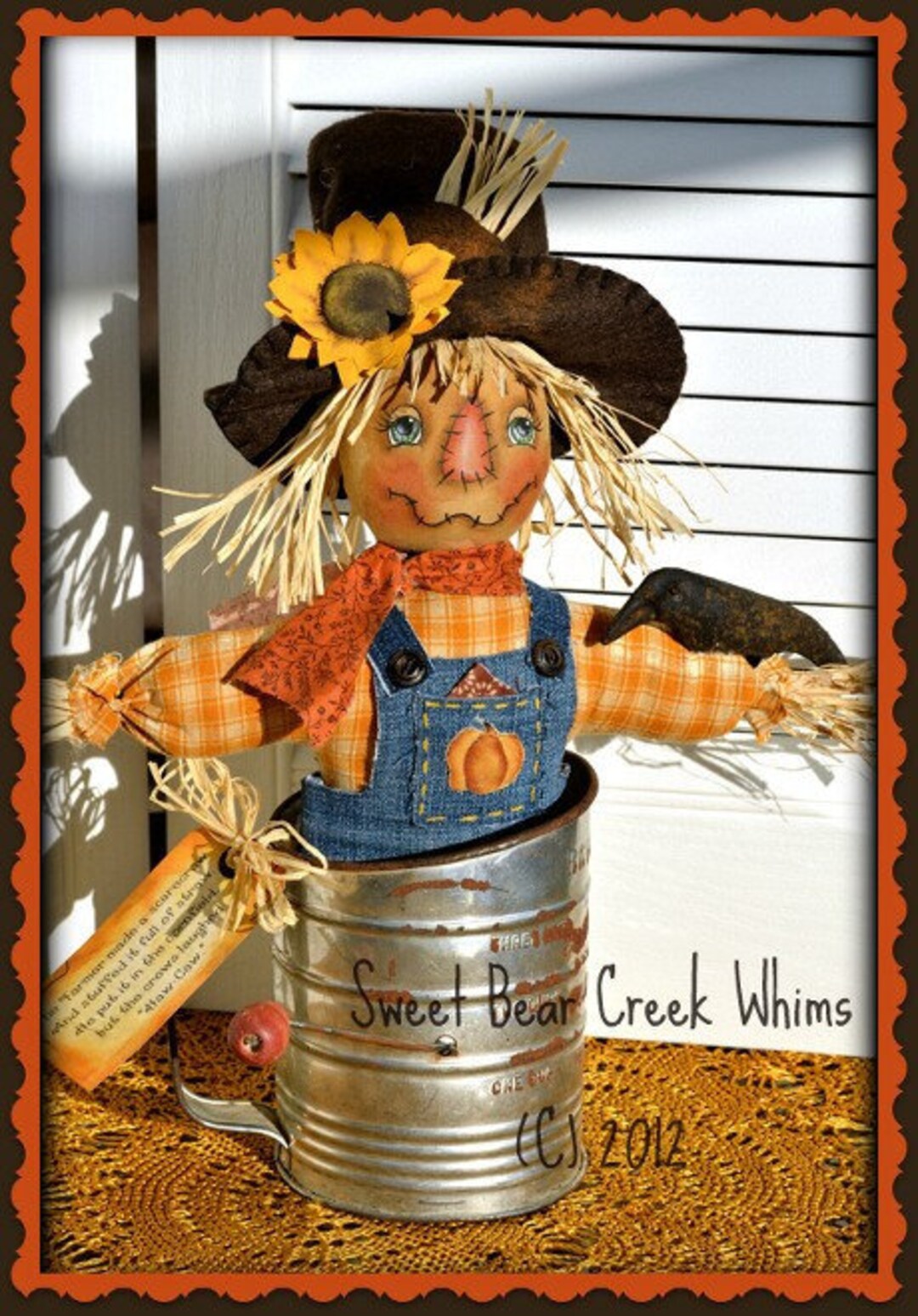 Primitive Scarecrow Pattern, Fall Make Do Pattern, Pdf E Pattern, PDF ...