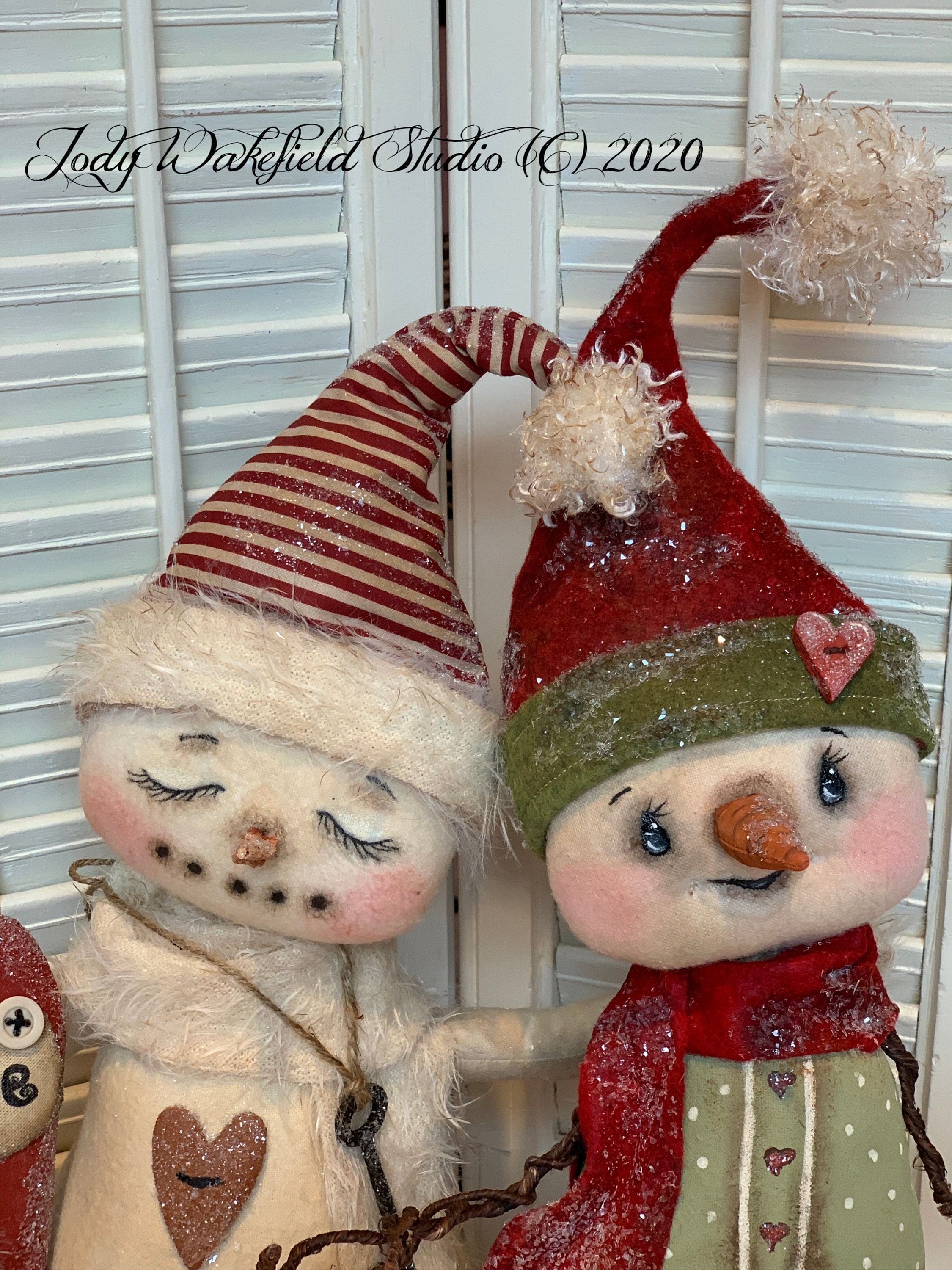 Primitive Snowman Pattern E-PATTERN A Joyful Heart - Etsy Canada