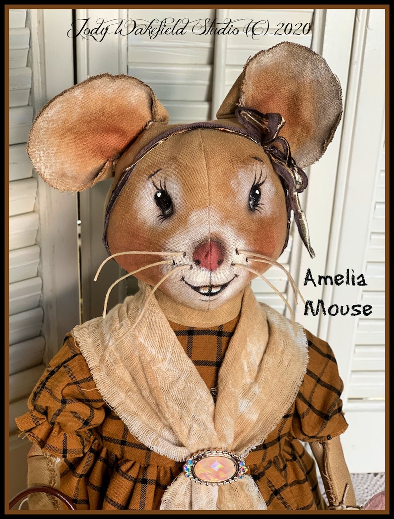 Primitive Mouse Pattern Cloth Doll Patterns Primitive - Etsy