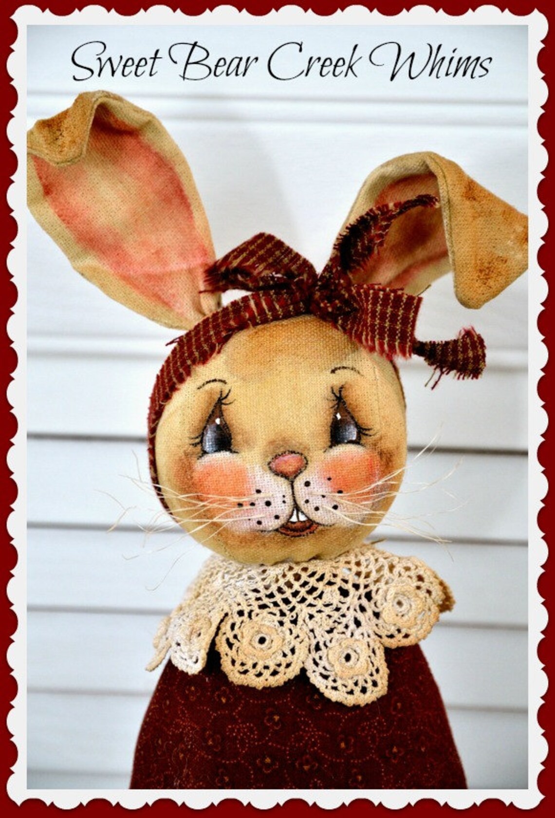 Primitive Pattern Bunny Rabbit Spring E-pattern Cloth Doll - Etsy