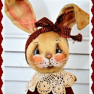 Primitive Pattern, Bunny Rabbit, Spring E-pattern, Cloth Doll Pattern ...