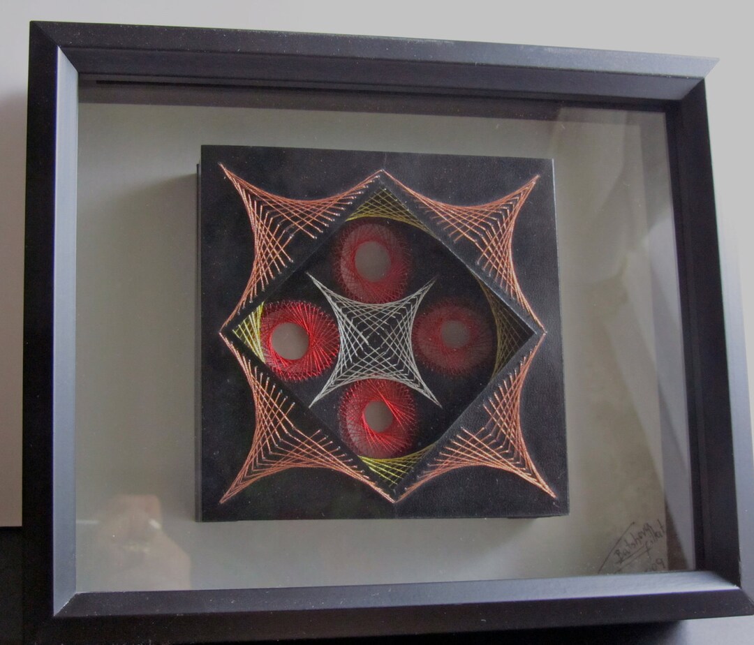 String Art Home Décor Wall Art Original Geometric Design Handmade With ...
