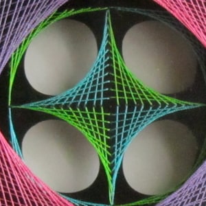 WALL ART Home Décor Geometric Original Design of String Art Handmade ...