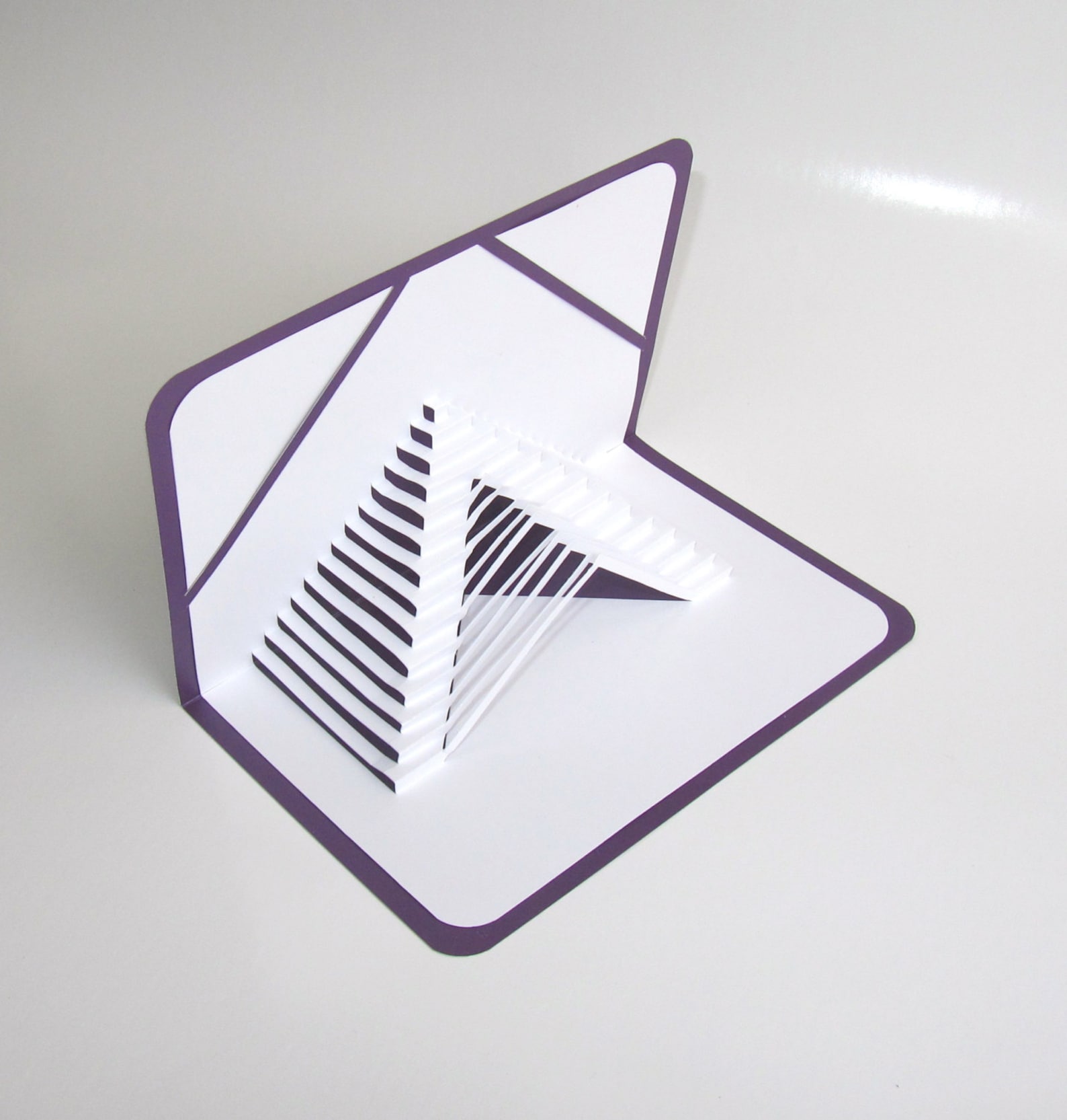 3D Pop up STAIRS 2 LOVE Home Decor Origamic Architecture of Geometric ...