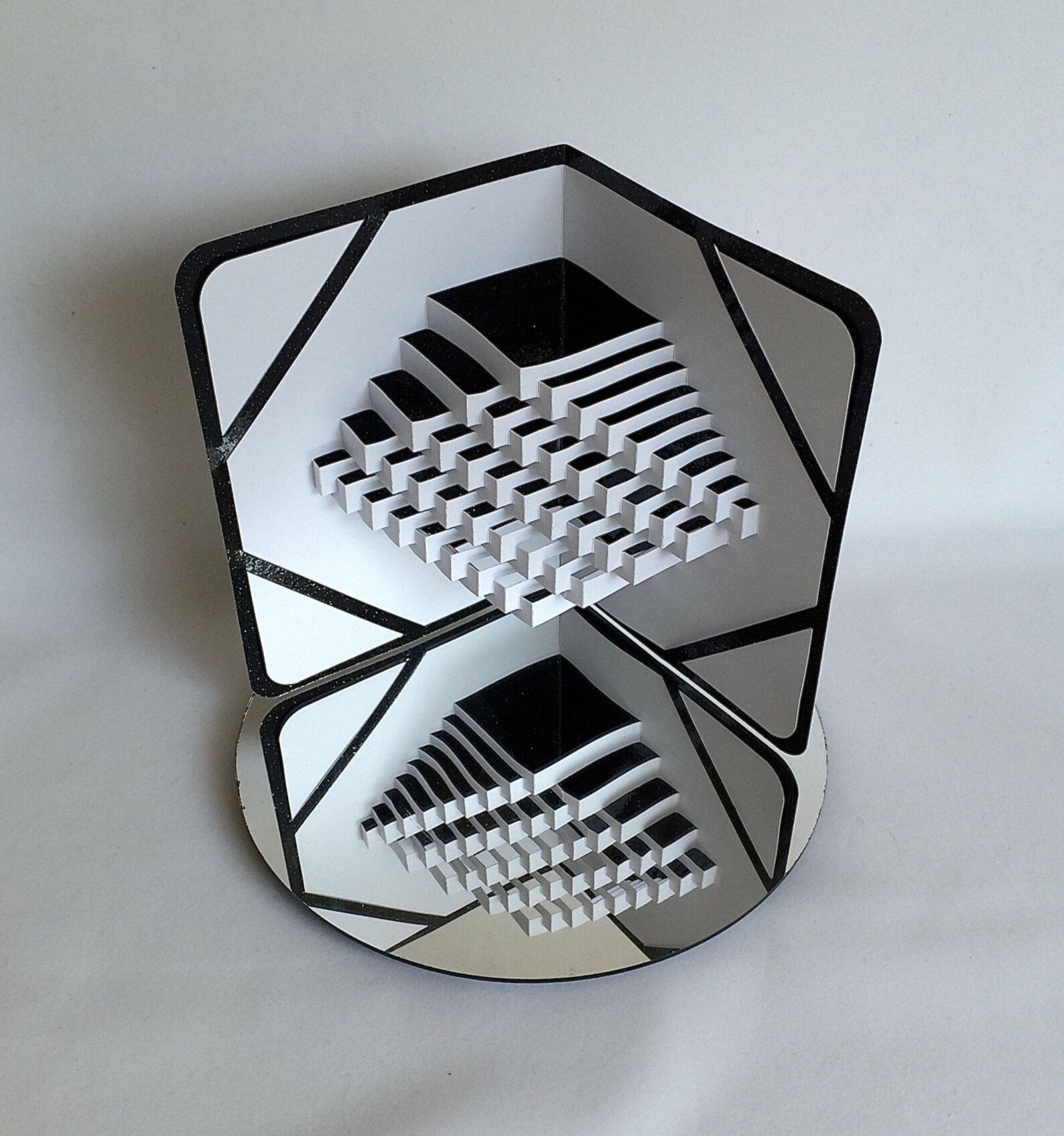 STAIRS to SUCCESS 3D Pop-up Card Origamic Architecture Cut by Hand in ...