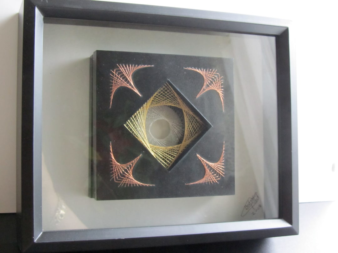 String Art Home Décor Abstract Wall Art Handmade Original Design With a ...