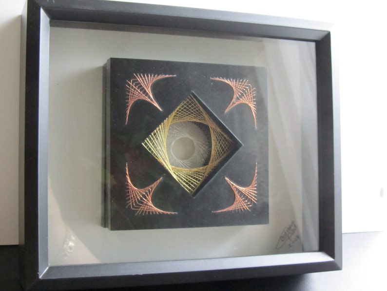 String Art Home Décor Abstract Wall Art Handmade Original Design With a ...