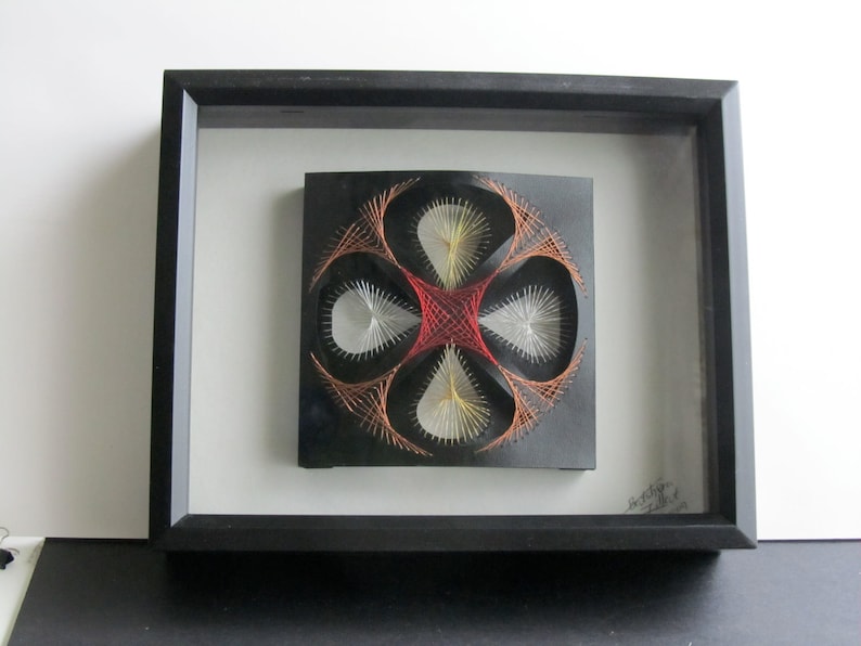 String Art Home Décor Geometric Design Wall Art Handmade Original With ...