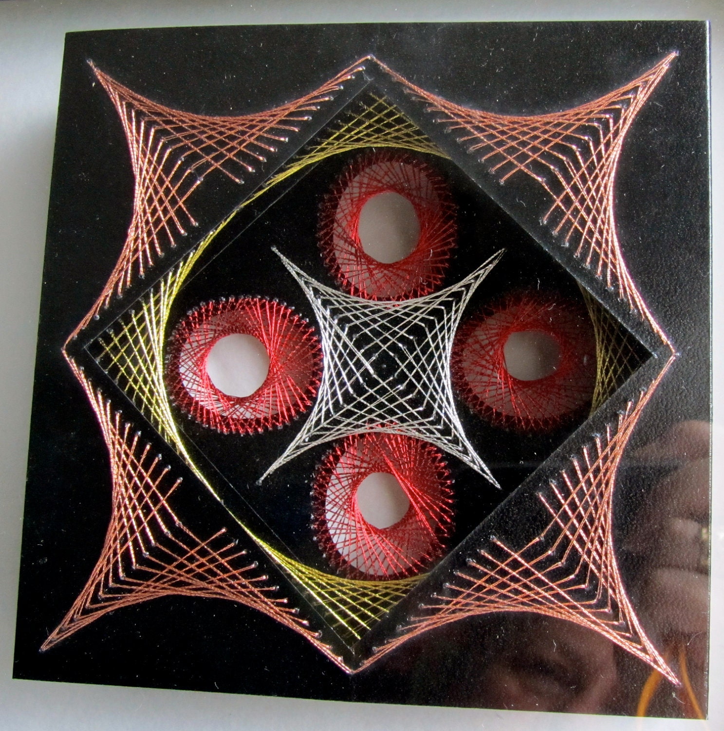 String Art Home Décor Wall Art Original Geometric Design - Etsy