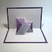 3D POP UP CARD of Geometric Lines in Opposite Directions With Intricate ...