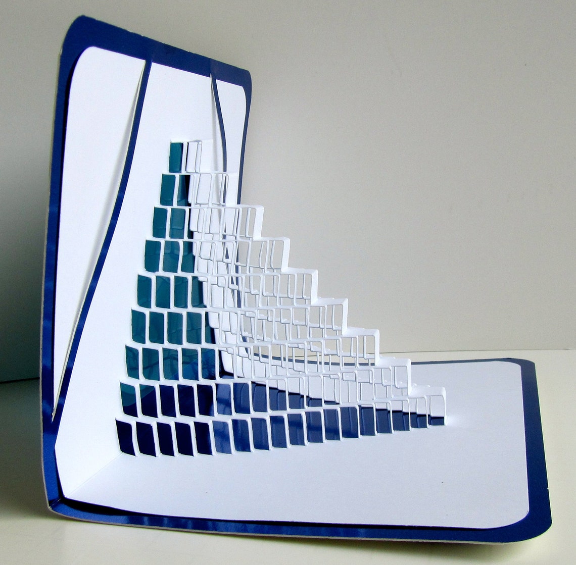 3D Pop up STAIRS 2 LOVE With the Light Shines Through. Origamic ...
