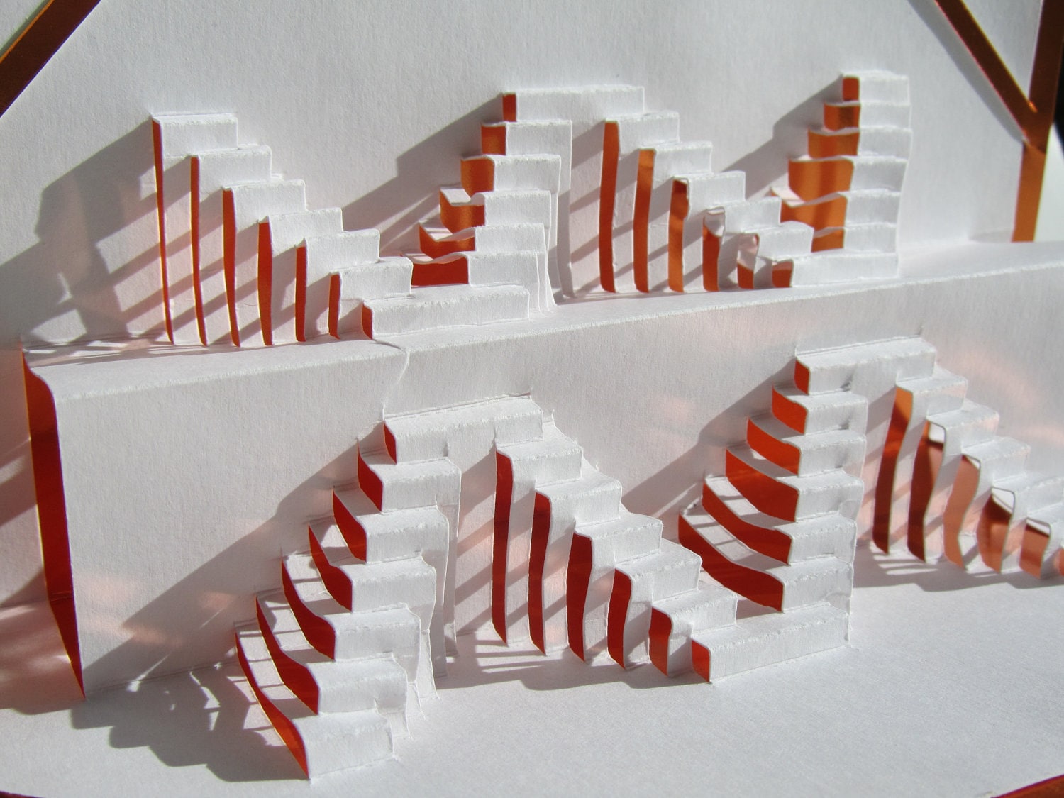 XOX CHRISTMAS Gift Pop up Geometric Symmetry ORIGINAL Architectural 3D ...