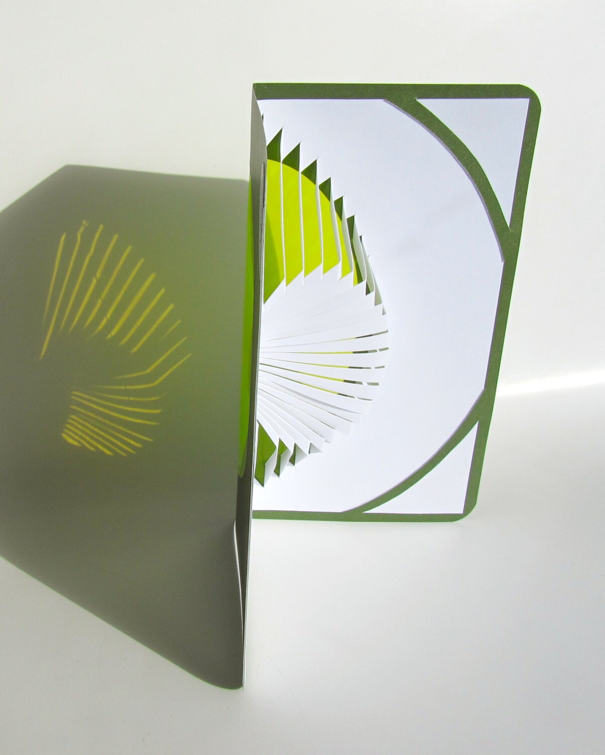 3D POP UP CARD of Geometric Volcano Design With Intricate Cuts of ...